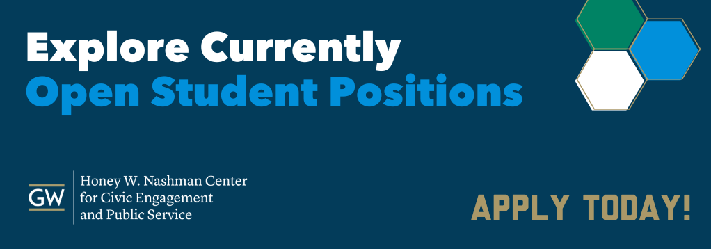Open Student Positions | GW Center for Civic Engagement and Public ...